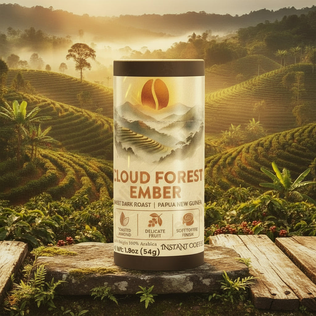 Cloud forest ember Sweet Brew Instant Coffee (Dark Roast) – Allen bros inc.